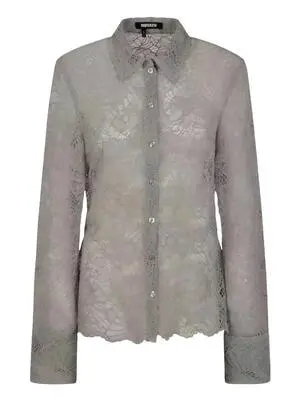 Remain Birger Christensen Lace Shirt - Grey