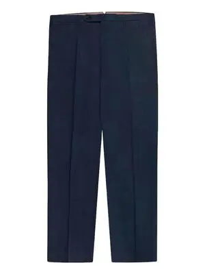 SLOWEAR Pressed-crease Trousers - Blue
