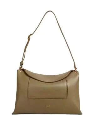 WANDLER Penelope Leather Shoulder Bag - Green