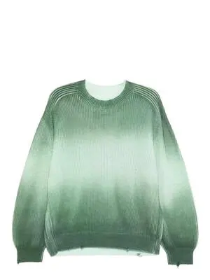 CROQUIS Gradient-effect Sweater - Green