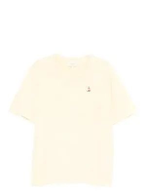 Maison Kitsuné Embroidered T-shirt - Yellow
