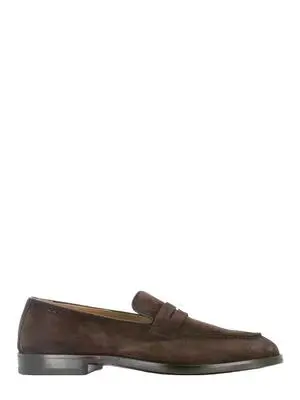 ALEXANDER HOTTO Panelled Suede Loafers - Brown