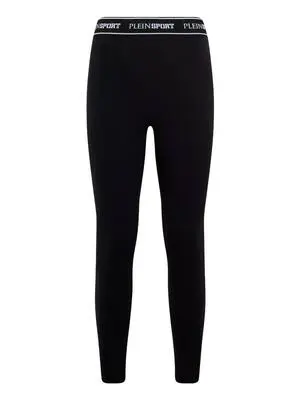 PLEIN SPORT Logo Elastic Leggings - Black