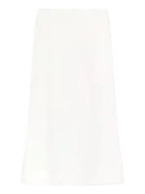 LISA YANG Brushed A-line Midi Skirt - Neutrals
