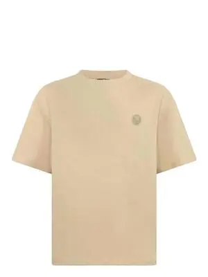PLEIN SPORT Silicon-patch Round-neck T-shirt - Neutrals