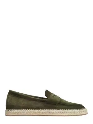 Santoni Suede Espadrilles - Green