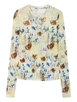 JNBY Floral Printed T-Shirt Neutrals