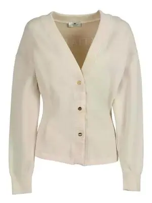 Elisabetta Franchi V-neck Button-fastening Cardigan - Neutrals