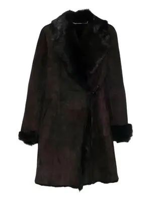Nour Hammour Joni Shearling Coat - Brown