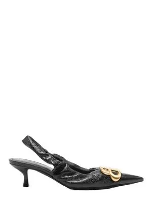 Balenciaga Monaco Slingback Pumps - Black
