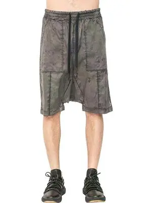 MD75 Drawstring Linen Short Pants - Grey