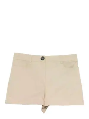 Patrizia Pepe Logo Detail Shorts - Neutrals