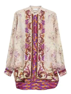 PIERRE-LOUIS MASCIA Floral Print Shirt - Neutrals