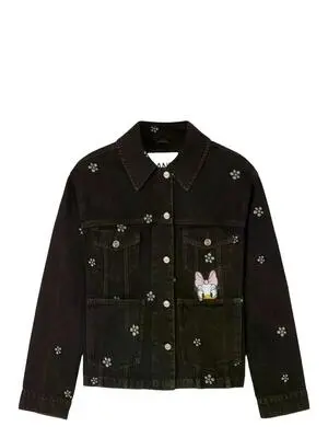 GANNI X Disney Floral Jacket - Black