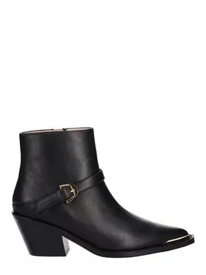 COCCINELLE Buckle-detail Heeled Boots - Black