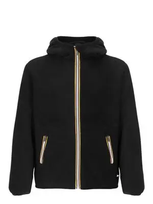 K-WAY Hooded Zip Jacket - Black