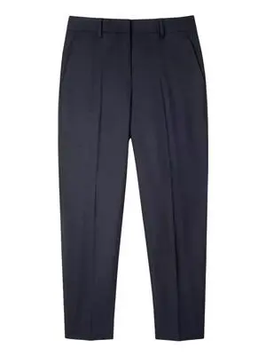Paul Smith Pleated Wool Trousers - Blue