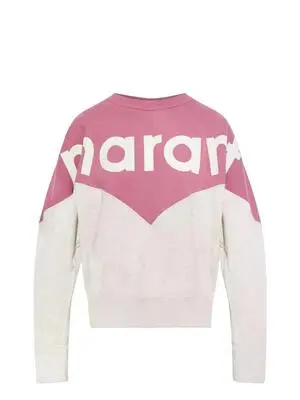 MARANT ETOILE Houston Logo-detail Sweatshirt - Pink