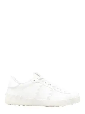Valentino Garavani Rockstud-embellished Lace-up Sneakers - White