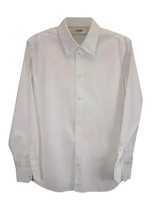 Celine Button-down Cotton Shirt - White