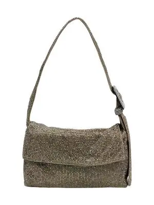 Benedetta Bruzziches Crystal-embellished Shoulder Bag - Gold