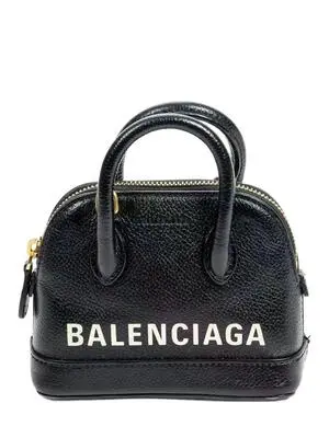 Balenciaga Ville Logo-print Mini Tote - Black