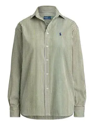 Polo Ralph Lauren Striped Collared Shirt - Green