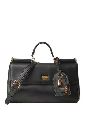 DOLCE & GABBANA Sicily Plongé Leather Tote