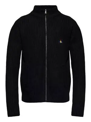 VIVIENNE WESTWOOD Fisherman Zip-up Sweater - Black