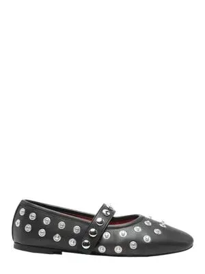 Stella McCartney Ryder Stud-embellished Ballet Flats - Black