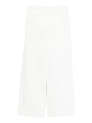 Max Mara Wide-leg Cropped Trousers - White