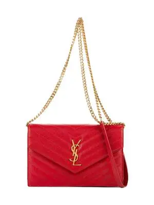 Saint Laurent Chain-strap Shoulder Bag - Red