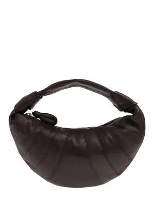 LEMAIRE Mini Fortune Croissant Leather Tote - Brown