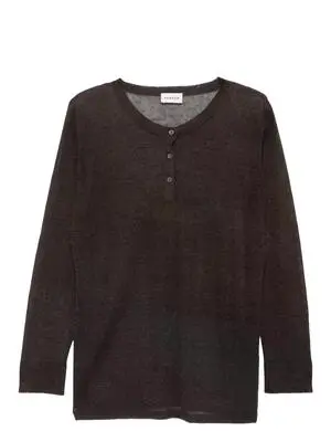P.a.r.o.s.h Buttoned T-shirt - Brown