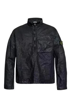 Stone Island Half-zip Pocket Jacket - Black
