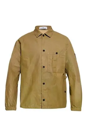 Stone Island Buttond Pocket Overshirt - Green
