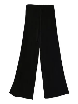 P.a.r.o.s.h Drawstring-fastening Palazzo Pants - Black