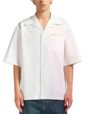 Marni Bowling Short-sleeve Cotton Shirt - White