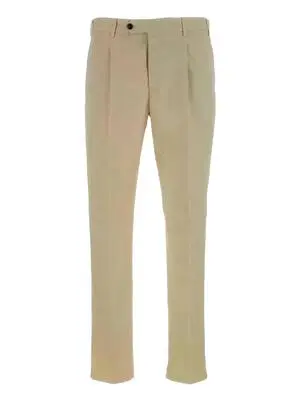 PT TORINO Pleated Trousers Neutrals