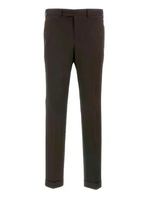 PT TORINO Cuffed Trousers - Brown