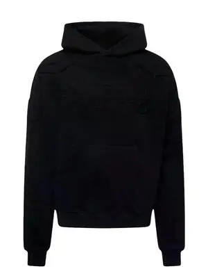 SATOSHI NAKAMOTO Hooded Pullover With Front Pouch Pocket - Black