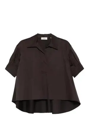 Agnona Short-sleeve Blouse - Brown