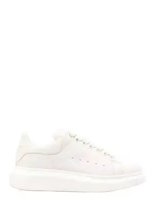 Alexander McQueen Oversized Platform Leather Sneakers - Neutrals