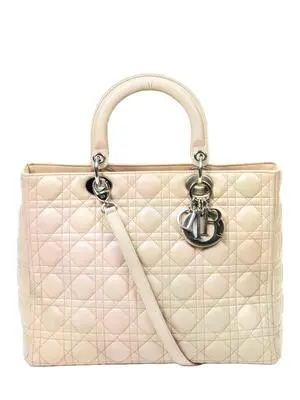 Dior Large Lady Handbag - Neutrals