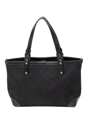 Gucci Small Gg-pattern Tote Bag - Black