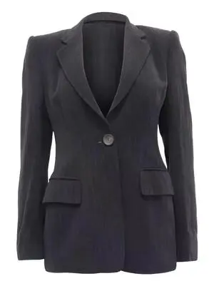 Gucci Striped Single-breasted Blazer - Black