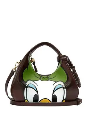 GANNI X Disney Leather Tote Bag - Brown