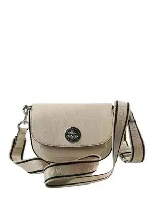 Marc Jacobs Turnlock Logo-strap Shoulder Bag - Neutrals