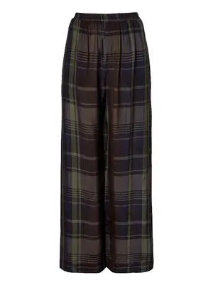 THE FRANKIE SHOP Baxter Checked Wide-Leg Pants Multicoloured