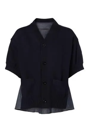 Sacai Paneled Shirt - Blue